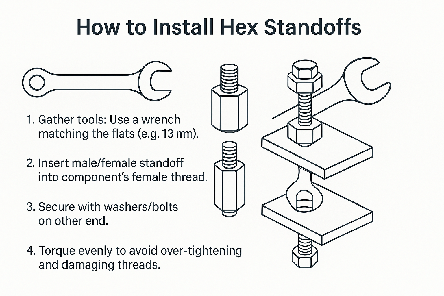 A Complete Guide to Understanding, Choosing, and Using Hex Standoffs in ...